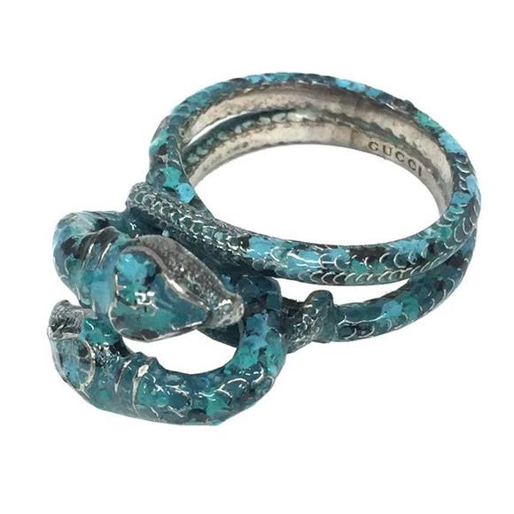 Gucci | Jewelry | Gucci Gucci Garden Snake Ring Aging Finish Sterling ...